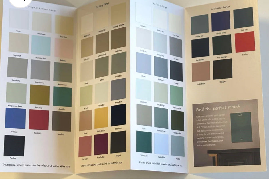 Frenchic Colour Charts – Brits Love Vintage Interiors